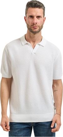 HUGO BOSS Homme, Tops, Blanc, Taille: XL Polo Micro Weave