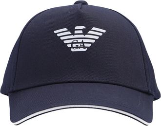 Emporio Armani Baseballkappe mit Adler-Print - - Accessories - Herren - Blau - ONE SIZE