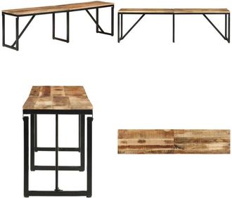 vidaXL Vidaxl - Sitzbank 160x35x46 cm Massivholz Mango - Holzbank - Industriel Style - Mangoholz - Wohnzimmerstil - Esszimmerstuhl - Home & Living