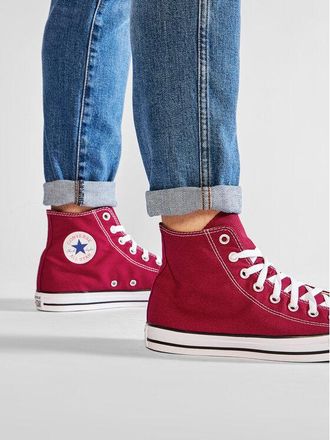 Converse Sneakers aus Stoff All Star Hi Maroon M9613 Dunkelrot