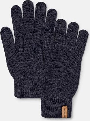 Timberland Rippstrickhandschuhe in Dunkelblau, Blau