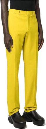 Botter Homme, Pantalons, Jaune, Taille: S Pantalon Slim Fit avec Ourlet Zipp&eacute;