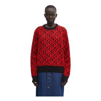 Marine Serre Moon Lozenge Strickpullover - - Knitwear - Damen - Mehrfarbig - XS