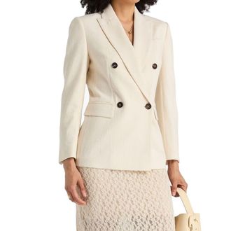 Brunello Cucinelli Womens White Cotton Blazer Clothing