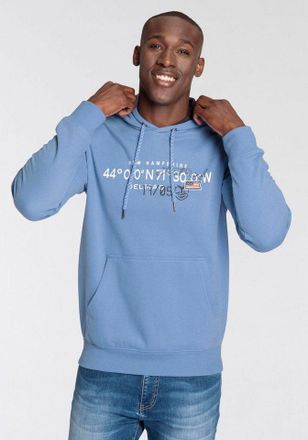 DELMAO Kapuzensweatshirt Langarm, lockere Passform, mit Print, mit Kapuze