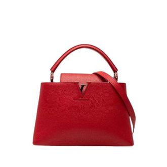 Louis Vuitton Pre-owned Sacoche Capucines PM en cuir Taurillon - Femme - Pre-owned - Rouge - Taille: ONE Size