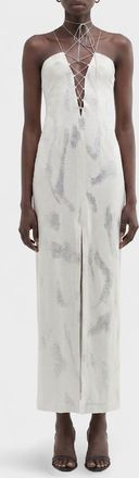 MACCAPANI Robe Femme couleur Argent