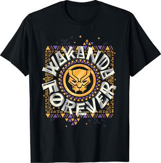 MARVEL Black Panther Wakanda Forever Emblem T-Shirt