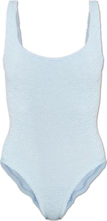 Hunza G Femme, Maillots de bain, Bleu, Taille: ONE Size Square Neck Swim