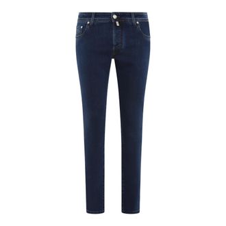 Jacob Cohen Schmale Blaue Jeans f&uuml;r Herren - - Jeans - Herren - Blau - W30
