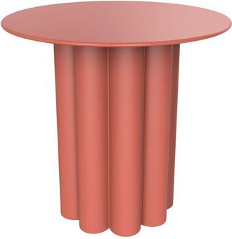Vente-Unique Table dappoint en m&eacute;tal - Terracotta - GAVOPI