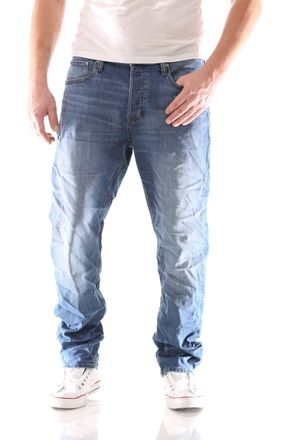 Jack & Jones Mike Original Comfort Fit Herren Jeans Hose, Farbe:Blau (815 Blue Denim), Hosengr&ouml;&szlig;e:W32/L32