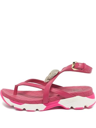 Philipp Plein Sandalen mit Totenkopf - Rosa