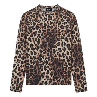 GCDS Waffel-Langarmshirt - - Tops - Damen - Braun - M