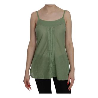 Pink Memories Gr&uuml;nes Seidenes Tank Top - - Tops - Damen - Gr&uuml;n - S
