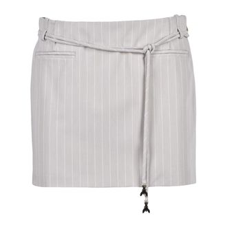 Patrizia Pepe Minirock mit Rei&szlig;verschluss - - Skirts - Damen - Grau - XS