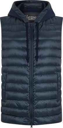 Herno Homme, Vestes, Bleu, Taille: L Gilet Rembourr&eacute; avec Capuche