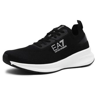 Emporio Armani Chaussures Homme Emporio Armani Maverick Knit Noir Mod&egrave;le X8X149XK349-N763, Noir blanc, 41 EU