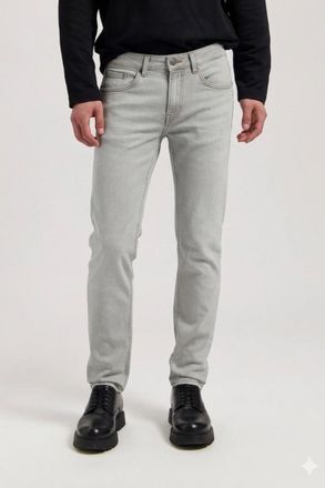 Mud Jeans Herren vegan Jeans Dunn Low Tapered Faded Grau