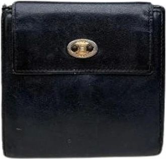 Celine Portefeuille Carr&eacute; Vintage Pre-owned - Femme - Pre-owned - Noir - Taille: ONE Size