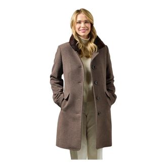 Junge Einknopfmantel - - Coats - Damen - Braun - S
