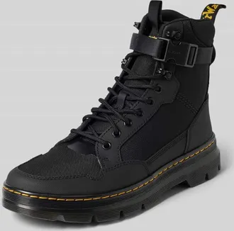 Dr. Martens Boots aus Leder-Mix mit verstellbarer Schnalle