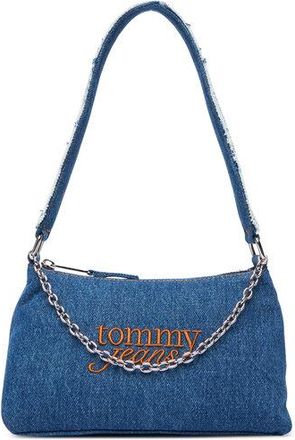 Tommy Jeans Handtasche Tjw Cool Denim Shoulder Bag AW0AW18575 Blau