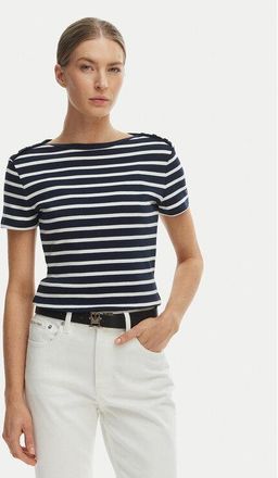 Tommy Hilfiger T-Shirt WW0WW49250 Dunkelblau Slim Fit