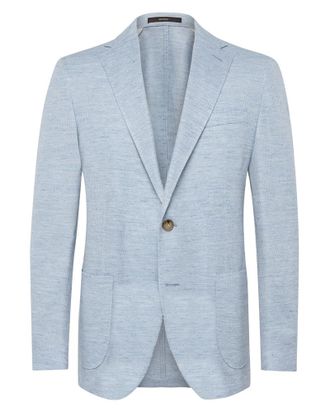 Windsor Ungef&uuml;ttertes Sakko aus Leinen und Baumwolle mit Struktur, Shaped Fit in