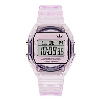 adidas unisex, Accessoires, Rose, Taille: ONE Size Montre Digitale Deux Cristaux Rose