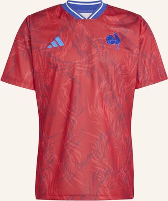 adidas Frankreich Rugby Prematch Jersey rot