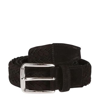 Tod's Tods G&uuml;rtel - Black Suede Belt - Gr. 100 - in Schwarz - f&uuml;r Damen