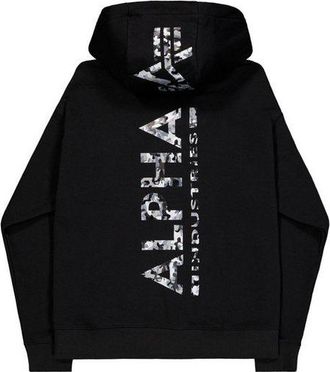 Alpha Industries Kapuzensweatshirt Backprint Hoodie Mirror Camo