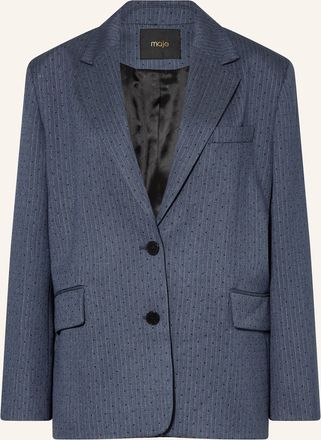 Maje Blazer Mit Schmucksteinen blau