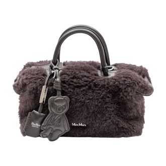 Max Mara Bauletto Piccolo en Teddy - Femme - Sacs - Brun - Taille: ONE Size