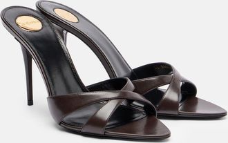 Saint Laurent Pantoletten Kirat 95 aus Leder