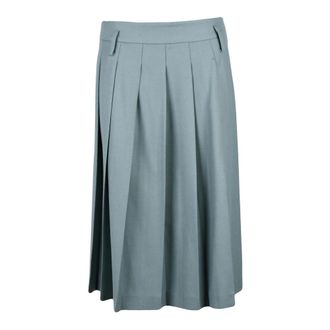 Semicouture Plissierter Midirock - - Skirts - Damen - Gr&uuml;n - XS