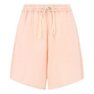 Fabiana Filippi Femme, Shorts, Rose, Taille: 34 FR Shorts en lin &agrave; cordon de serrage