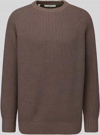 Selected Regular Fit Pullover aus reiner Baumwolle Modell BRAUN