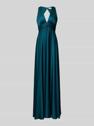 Jake*s Abendkleid mit V-Ausschnitt