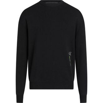 Calvin Klein Schwarzer Pullover Lupetto Weiche Passform - - Knitwear - Herren - Schwarzk - 2XL