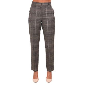 Manila Grace Slim-fit-Hose - - Trousers - Damen - Braun - 2XS