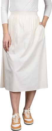 Gran Sasso Femme, Jupes, Beige, Taille: 34 FR Jupe en coton avec poches