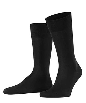 Falke Sensitive Malaga M SO coton non-comprimantes 1 paire, Chaussettes Homme, Noir (Black 3000) nouveau - écologique, 39-42