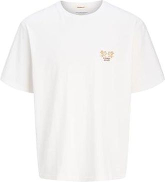 Jack & Jones Jorcartagena Back T-Shirt &agrave; col Rond pour Homme, Blanc &eacute;clatant., M