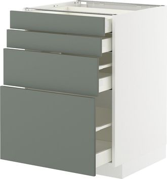 IKEA METOD / MAXIMERA Unterschr., 4 Fronten/4 Schubladen