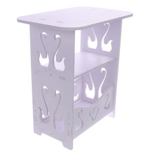 BESPORTBLE Nachttisch Klein Wei&szlig; Beistelltisch Schlafzimmer Modern Flexibel mit Ablagefl&auml;che Kompakt f&uuml;r Sofa und Studentenwohnheim