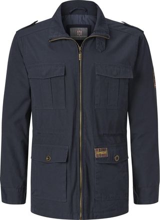 Jan Vanderstorm Herren Fieldjacket Bror locker geschnittene Jacke aus 100% Baumwolle | gro&szlig;e Gr&ouml;&szlig;en L-7XL blau, 6XL (XXXXXXL) - 76