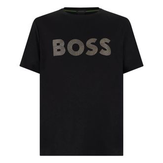 HUGO BOSS Tee Logo Future - - Tops - Herren - Schwarzk - S