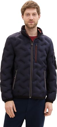 Tom Tailor Herren 1042489 Hybrid Jacke mit Kapuze im Stehkragen, 10668-sky Captain Blue, XXL